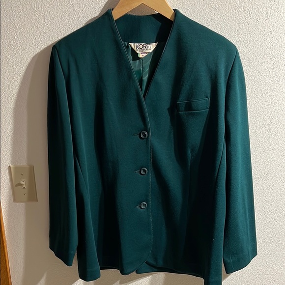 Koret | Jackets & Coats | Koret Green Blazer Vintage Union Made In Usa ...